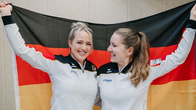 Foto: Lisa Haensch / Gehen morgen mit der Sportpistole an den Start ...